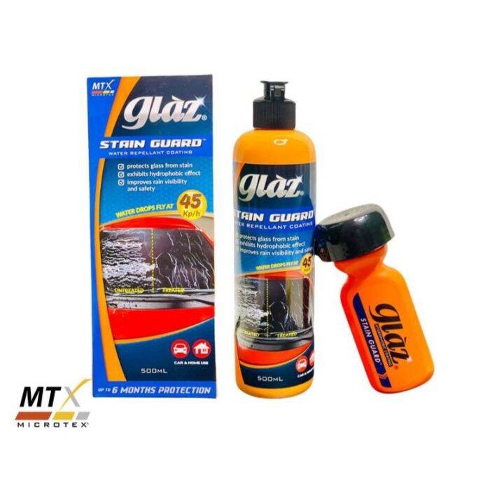 Microtex MTX Glass Detailing Glaz Stain Guard Water Repellant Coating ...