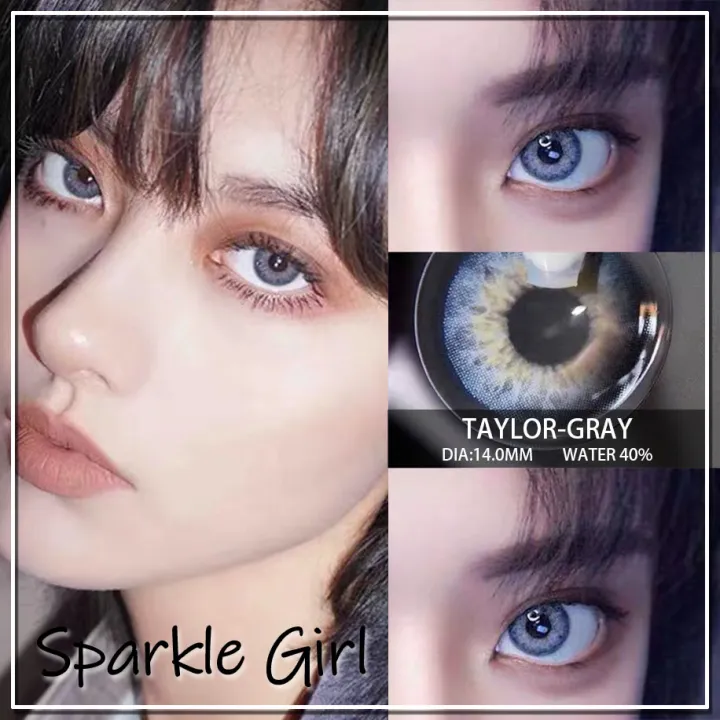 Menyinarimu【COD】TAYLOR GRAY Softlens Soflen 1pasang SOFLEN SOFTLEN Colored Contact lens soflen ...