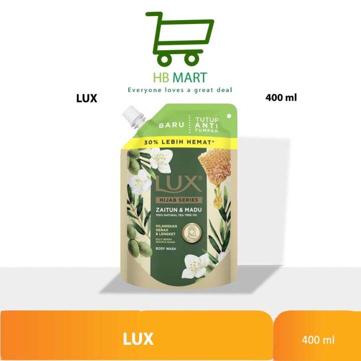 LUX BOTANICALS HIJAB SERIES OLIVE & HONEY BODY WASH REFILL POUCH 400ML | Lazada Indonesia