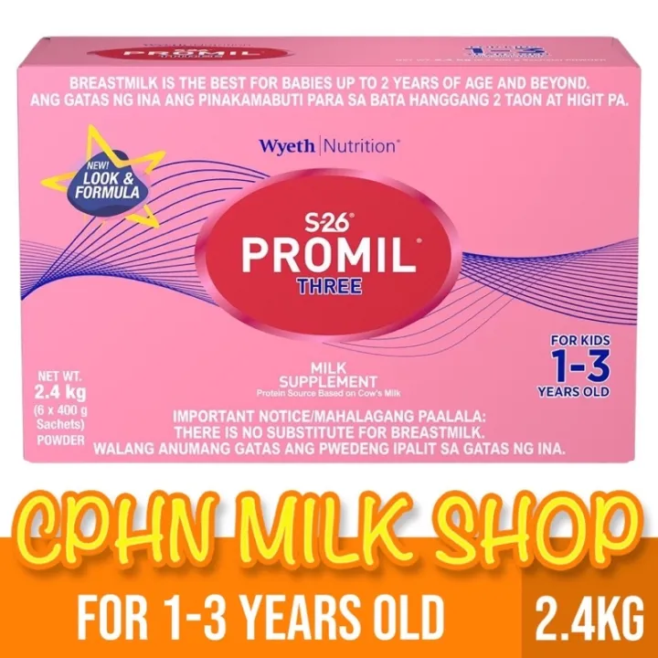 S-26 PROMIL THREE 2.4kg 1-3 Years Old Milk Supplement | Lazada PH