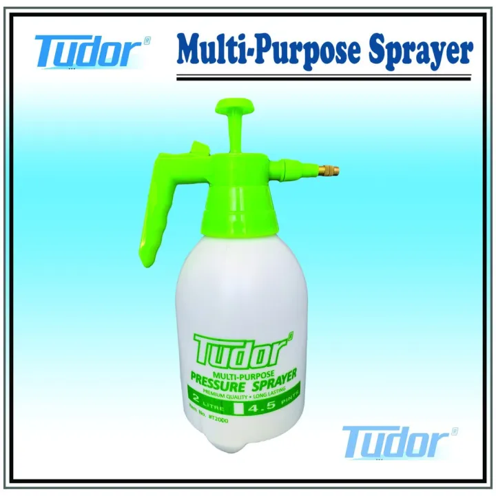 Tudor Multi Purpose Pressure Sprayer 2L Portable Garden Hand Watering ...