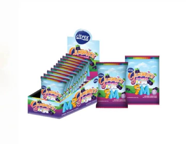 CITREX GUMMIES KIDS MULTIVITAMIN BLACKCURRANT 5'SX20 PACKETS - HALAL ...