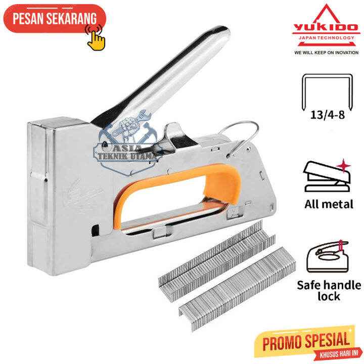 Staples Tembak Ukuran 13/4-6-8mm Gun Tacker Stapler Jok Staples Stapler ...