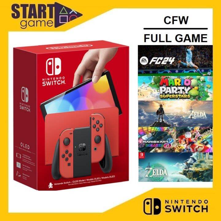 Nintendo Switch Oled Mario Edition Cfw Full Games Lazada Indonesia