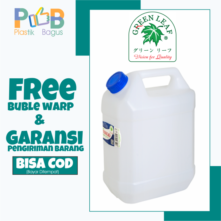 jerigen jurigen 5 liter air minyak green leaf 0305 INDIGO Square ...