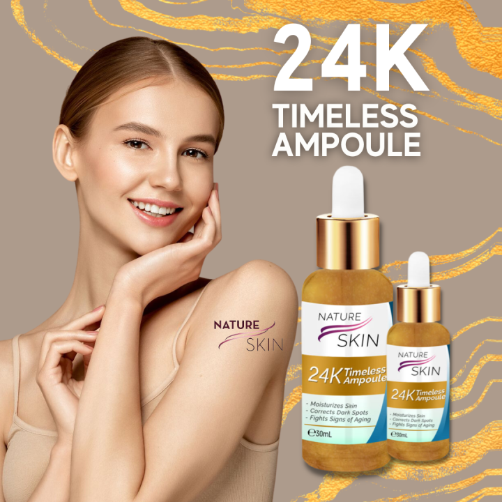(HASH PH) NATURE SKIN 24K TIMELESS AMPOULE GOLD FOR PIMPLES, MELASMA ...