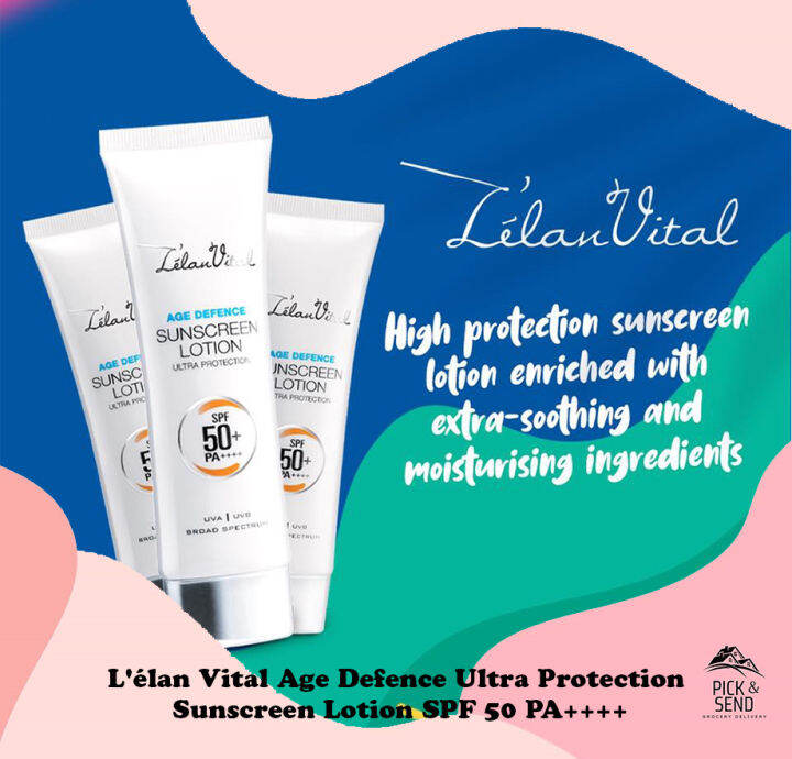 Cosway L'élan Vital Age Defence Ultra Protection Sunscreen Lotion SPF ...
