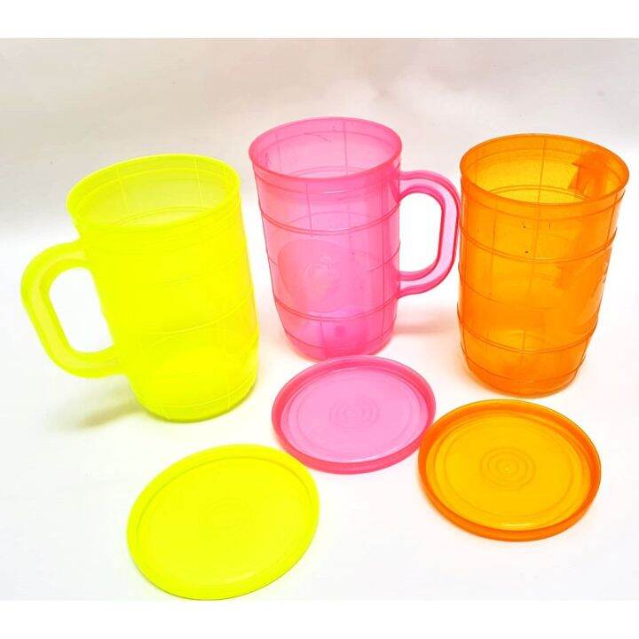 6pcs GELAS PLASTIK MODEL GELAS BIR/ GELAS AIR MINUM/ GELAS WARUNG ...