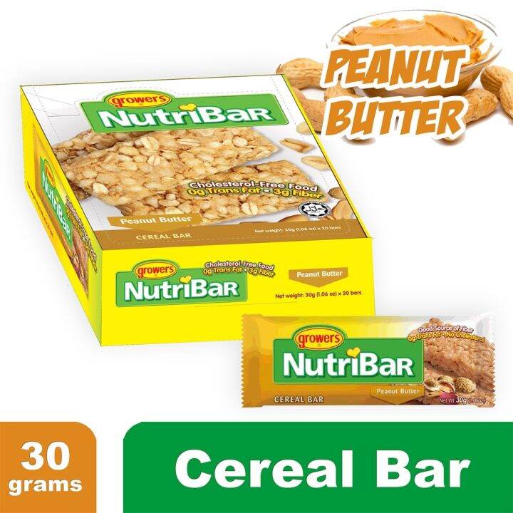 Hotzhong6147351792 Growers NUTRIBAR Peanut Butter | Lazada PH