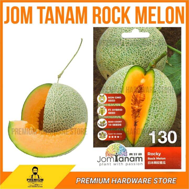 JOM TANAM BY CROP POWER ROCKY SEEDS / BIJI BENIH ROCK MELON (10 BENIH) JT-130 | Lazada