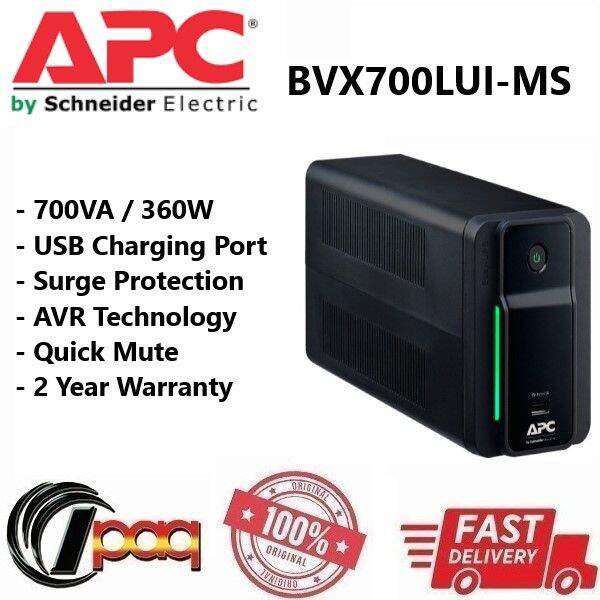 APC Easy UPS BVX700LUI-MS [700VA, 230V, AVR, USB Charging , Universal ...