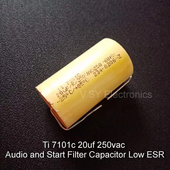 20uf 250v AC 50/60hz Audio and Start Filter Capacitor Low ESR Non Polar ...