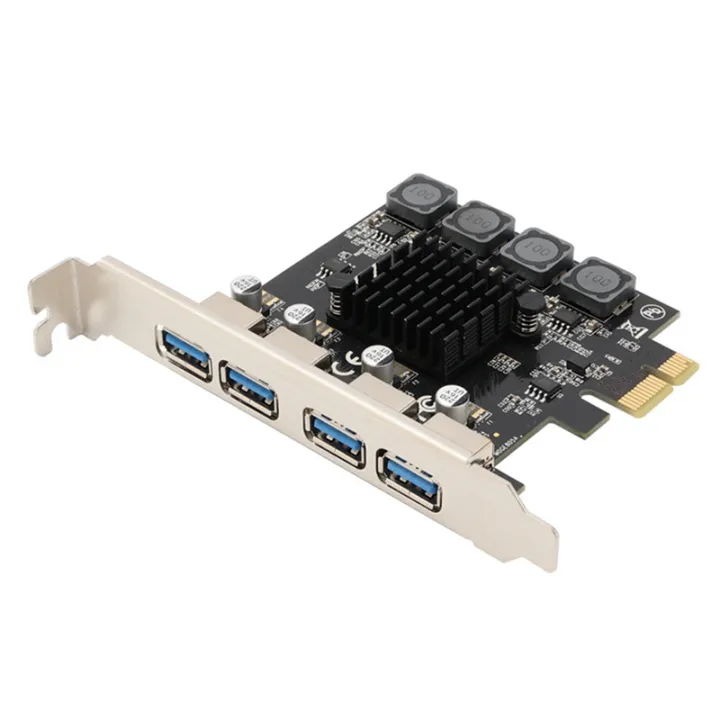 4 Port USB 3.0 PCI Express Card USB 3.0 PCI-E Expansion Card PCIE to USB 3.0 Adapter Card for ...
