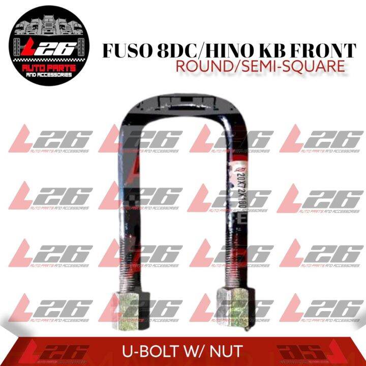 U-Bolt for Fuso 8DC/Hino KB U-bolt with nut Front Round/Semi-Square ...