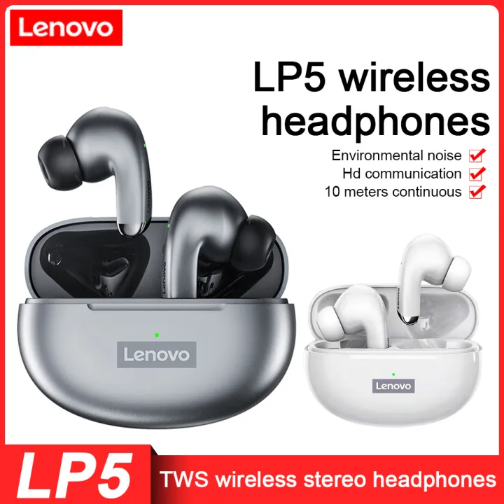 Lenovo LP5 TWS Bluetooth-Compatible Earphone Noise Canceling Touch Control Low Latency Handfree ...