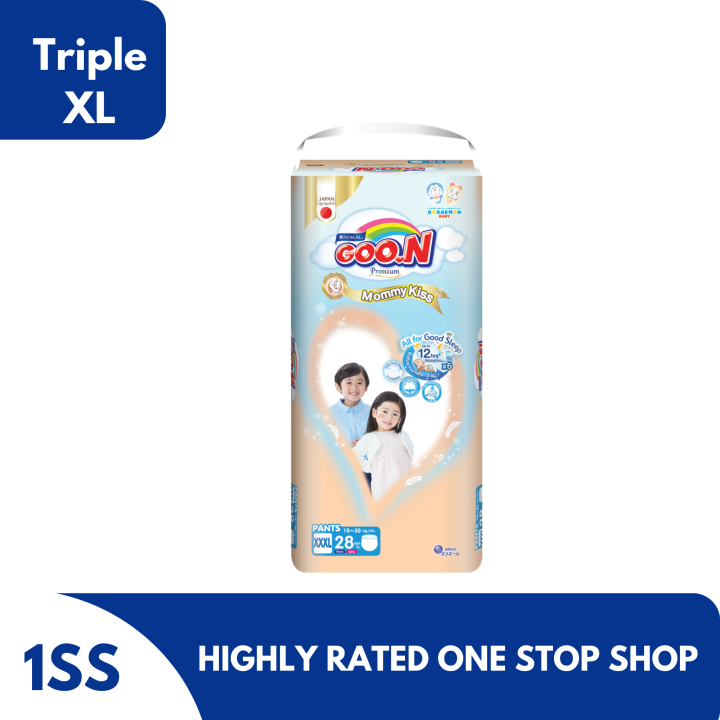 Goo.N Baby Pants Diaper, Triple Extra Large x 28pcs | Lazada PH