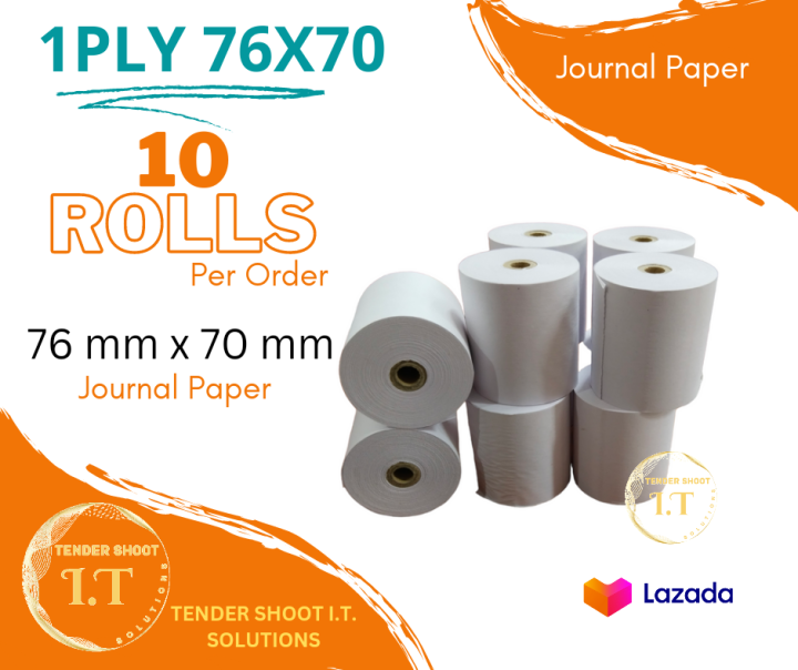 Excellent Quality! 10 ROLLS of 76x70 76mm X 70mm 76mmX70mm 1Ply 1 Ply ...