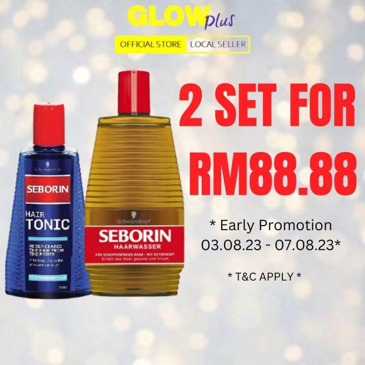 [BUNDLE DEAL] Schwarzkopf Seborin Aktiv Hair Tonic 300ml + Seborin Hair ...