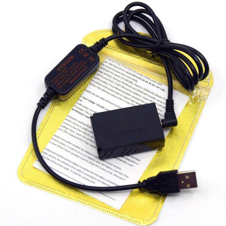 Canon Usb Cable Power Bank Canon Eos M50 Ac Power Adapter - 5v Usb ...