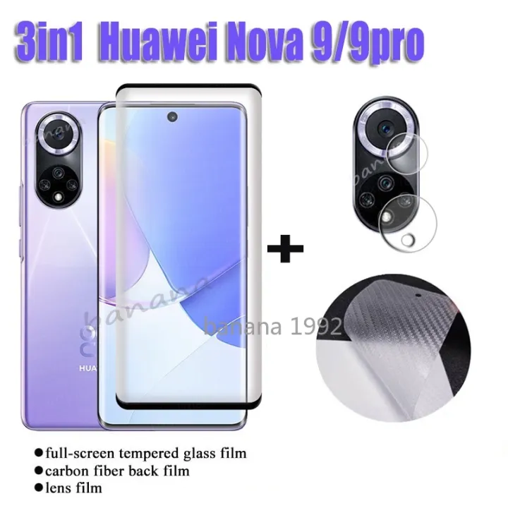Huawei Nova 9Tempered Glass 3-in-1 nova 9 pro Screen Protector Film | Lazada PH