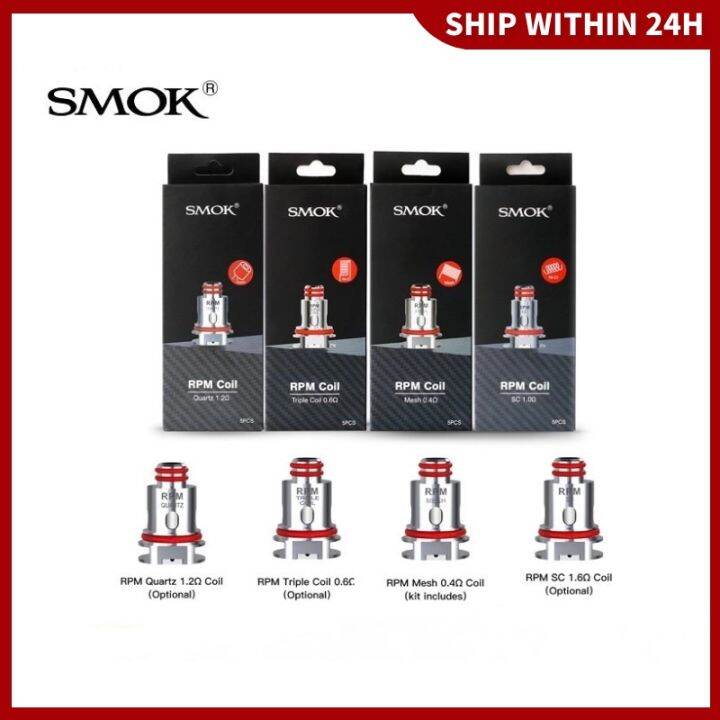 5Pcs Smok RPM 40 Mesh Coil / OCC Replacement Coil For Rpm40/Fetch/Rpm2 ...