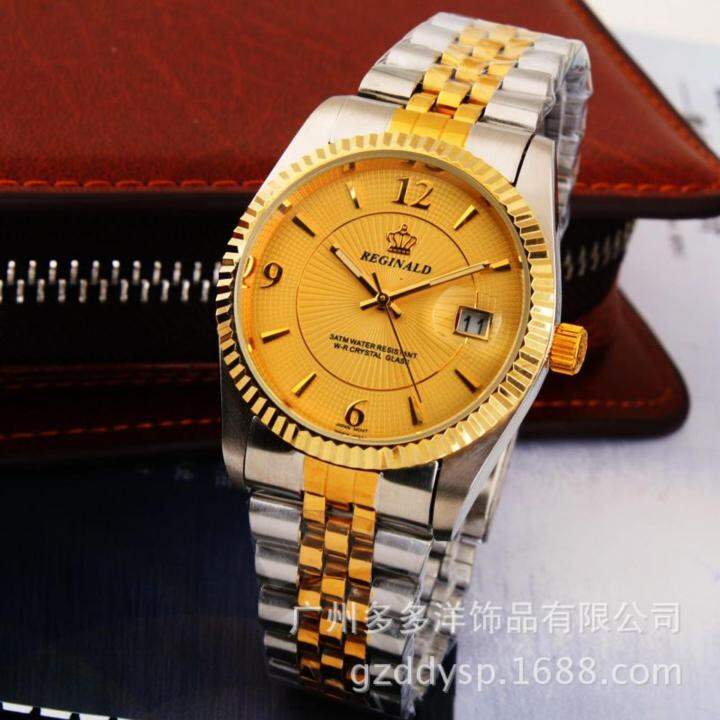 Reginald Men Watch SG Gold Number | Lazada