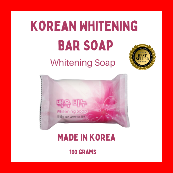 Korean Whitening Bar Soap 100g Authentic & Original Korean Whitening Cleansing Soap w ...