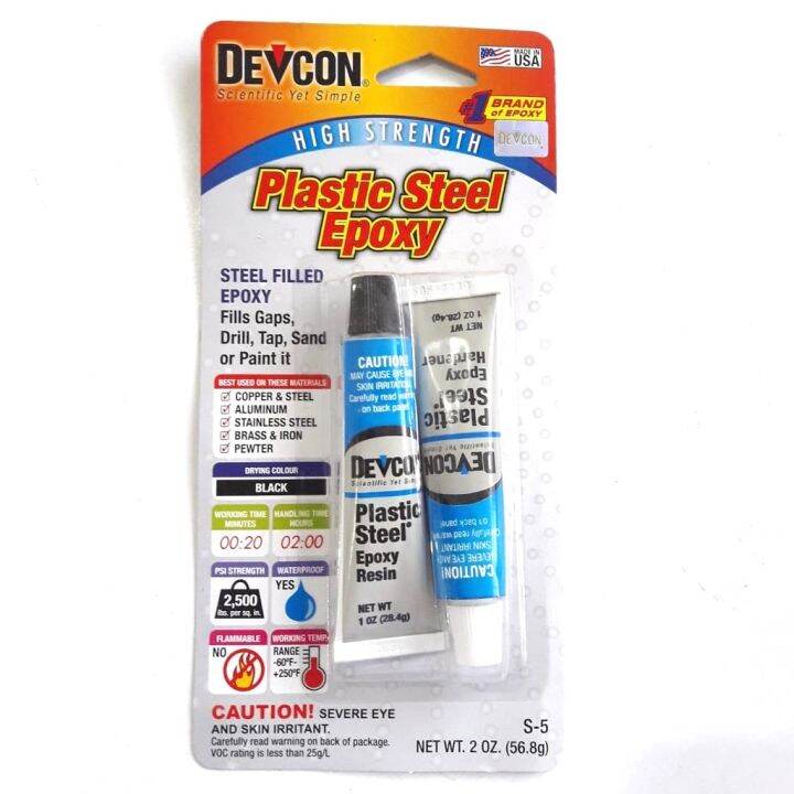 LEM EPOXY / LEM BESI / DEVCON S-5 PLASTIC STEEL | Lazada Indonesia