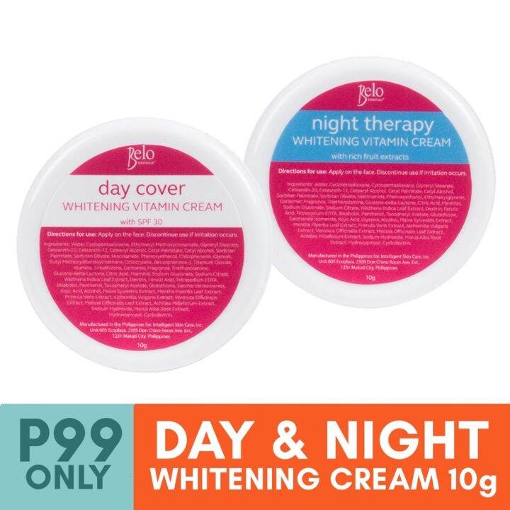 Belo Essentials Day Night Whitening Cream 10g Bundle | Lazada PH