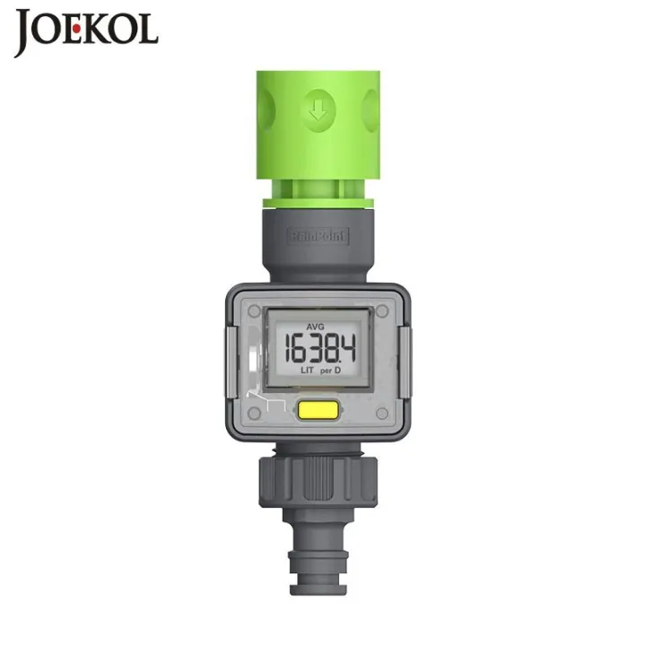 Digital Water Flow Meter RV Water Meter For Outdoor Garden Hose ...