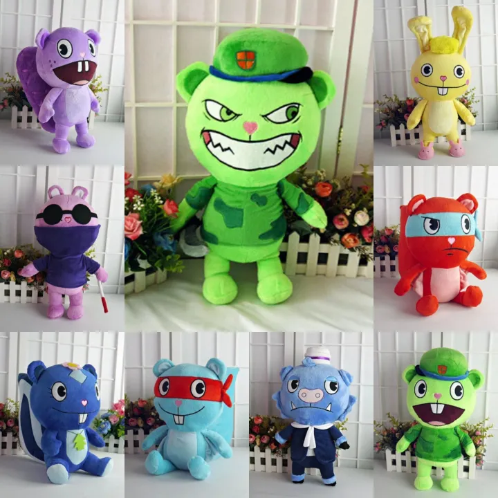 [HOT W] 40ซม. Happy Tree Friends อะนิเมะตุ๊กตา Plush HTF Flippy Plush ...