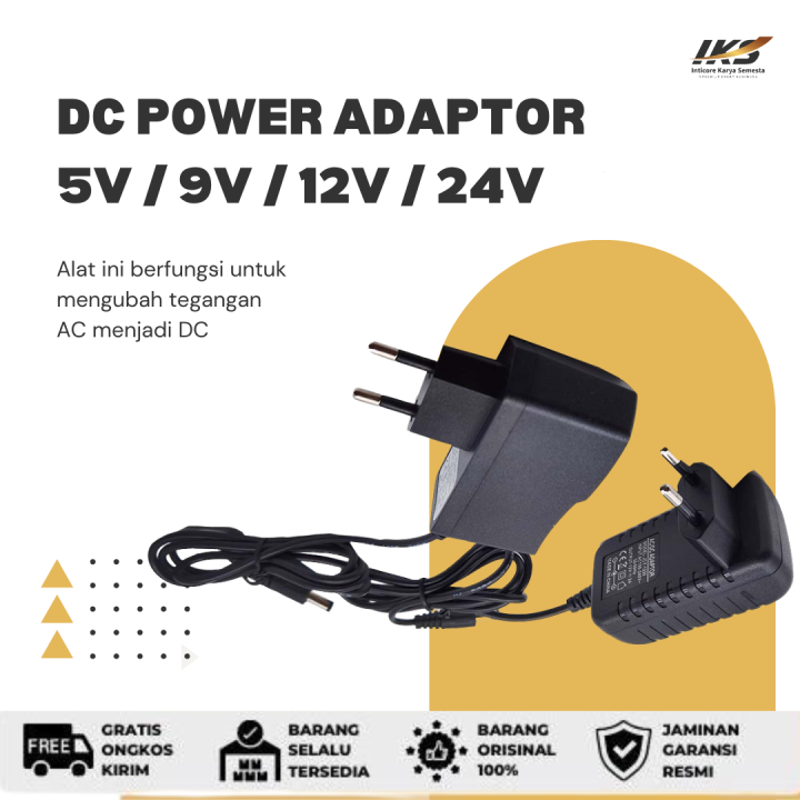 Power Adaptor Supply 5V/9V/12V/24V Power DC Multifungsi Komplit Alat ...