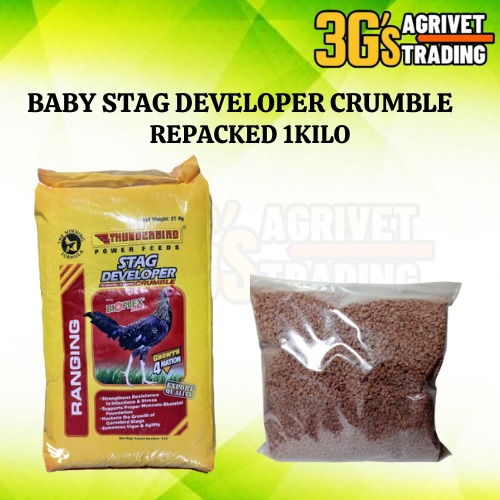 [3G AGRIVET] 1KG THUNDERBIRD BABY STAG DEVELOPER CRUMBLE / REPACKED ...