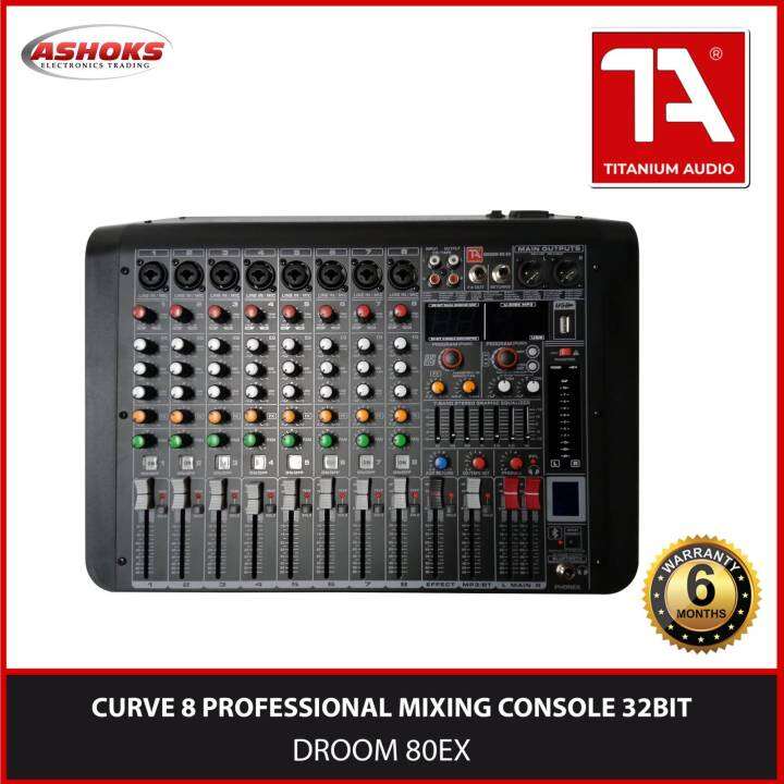 Titanium Audio Droom 80 EX Mixer / Curve Series 8 Ch Mixer ...