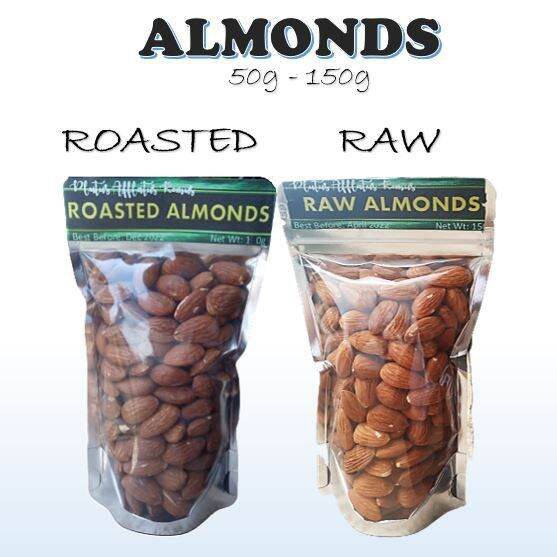 Roasted / Raw Whole Almonds 50g - 150g | Lazada PH