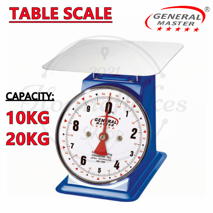 General Master Weighing Scale/Table Scale Dial Spring Scale 10 Kg/20KG ...