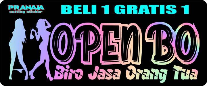 STIKER OPEN BO TERBARU GAESS..!! STICKER MOTOR OPEN , BO STIKER MOBIL ...