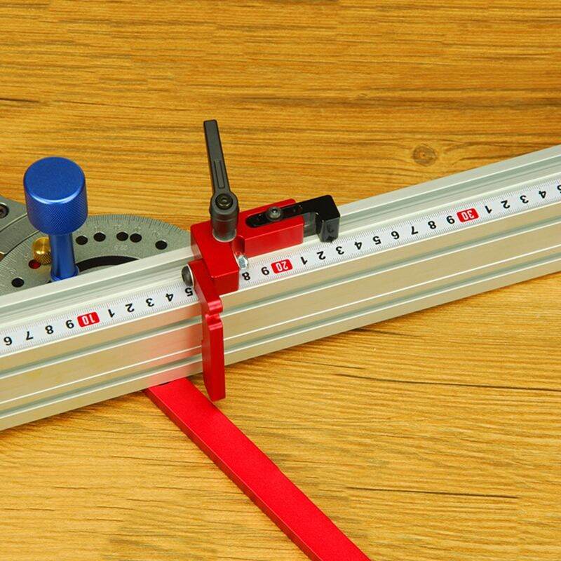 Aluminum Angle Miter Gauge Sawing Assembly Ruler Woodworking Tool 400mm ...