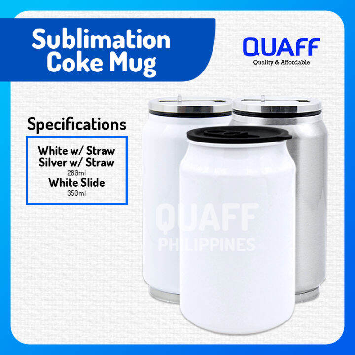 QUAFF Sublimation Coated Aluminum Coke Mug 280ml & 350ml | Lazada PH