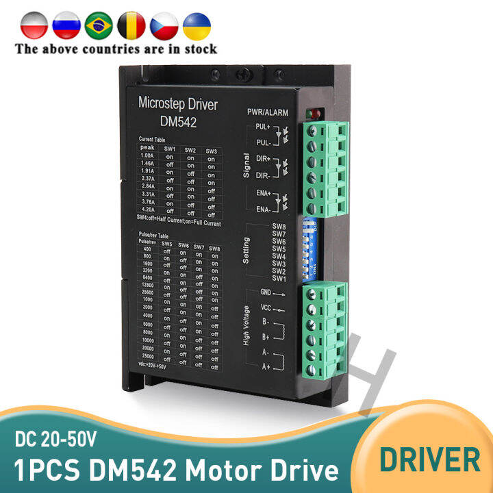 【Ready Stock】DM542 Stepper Motor Controller 2-Phase Digital Stepper Motor Driver 18-48 VDC Max ...