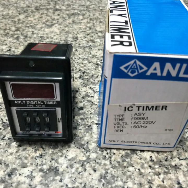ASY-3D ANLY Digtal Timer 220V/Type:ASY/Time:999M/Volts:ac220v/Freq:50Hz ของใหม่ของแท้ | Lazada.co.th