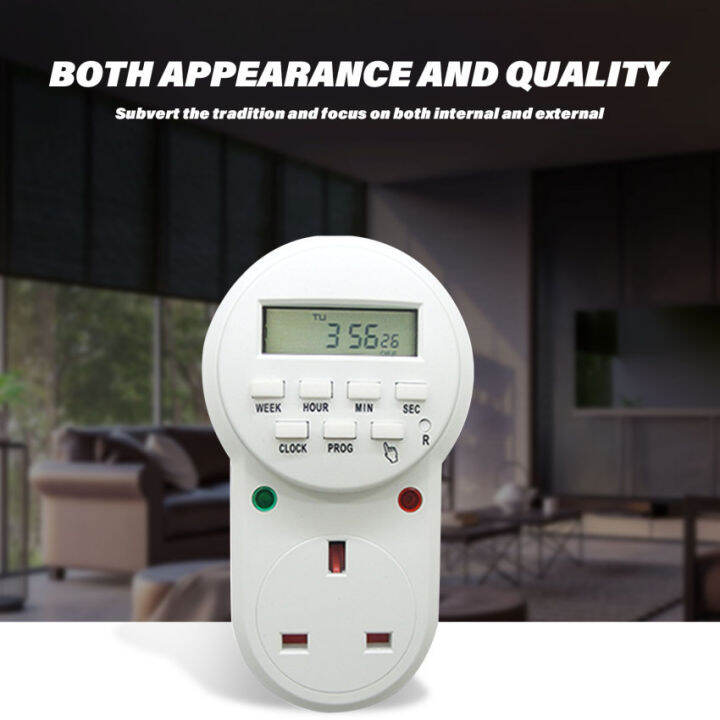 British Standard 13a Timer Socket Cycle Timer Switch Time Control Switch Socket Lazada