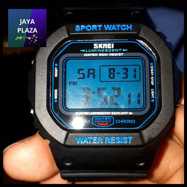 JAM TNGAN TAGAN TANGGAN TANGAN TANGN SKMEI R431 HITAM BIRU PRIA DEWASA BAPAK BAPAK BAPAK2 BAPA ...