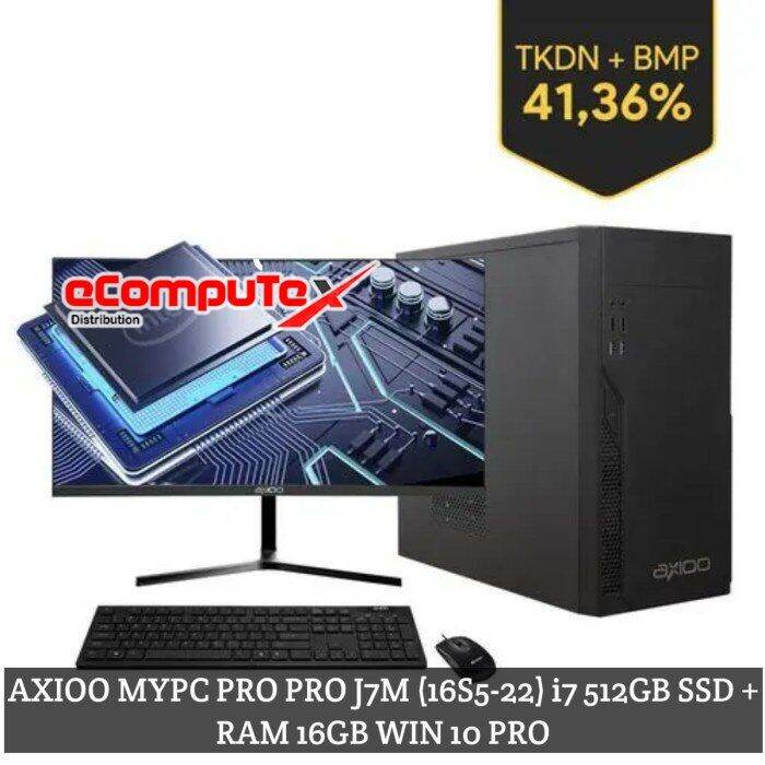 MINI PC AXIOO MYPC PRO J7M (16S5-22) I7 16GB TKDN GARANSI RESMI ...