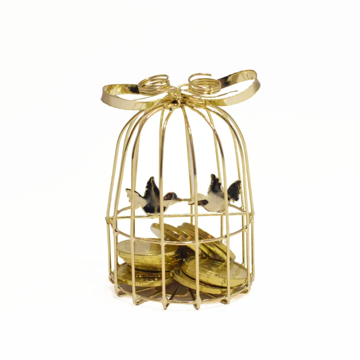 Wedding Arrhae Medium Cage (Gold) Arras Holder with Coins Included The ...