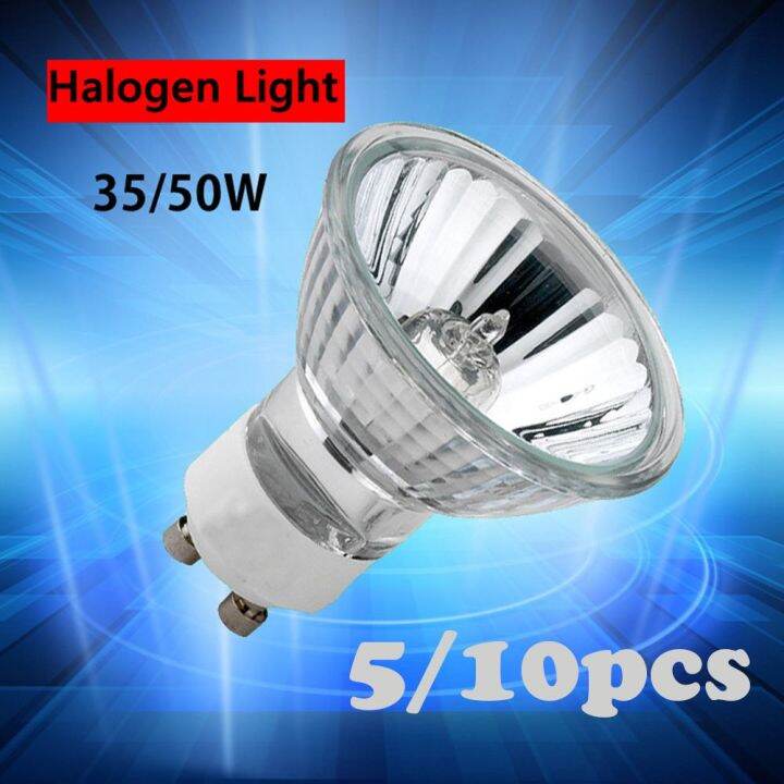 CCVG หลอดไฟหลอดฮาโลเจนทรงถ้วยการตกแต่งบ้าน,5/10ชิ้นหลอดไฟ35/50W ...
