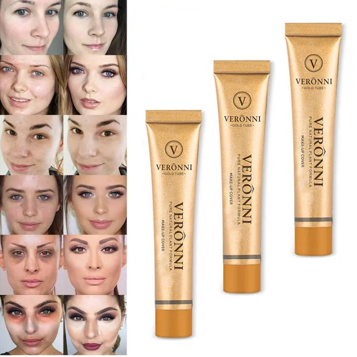 VERONNI Liquid Concealer Cream Full Coverage Makeup Foundation ...