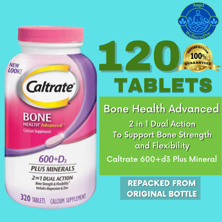 Caltrate Bone Health Advanced 600 D3 Plus Minerals 120 Tablets