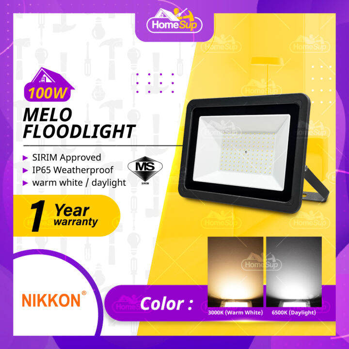 NIKKON LED Flood Light 100W SMD Type MELO Series - 3000K Warm White ...