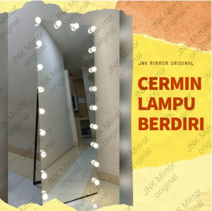 Cermin Panjang Berdiri Lampu LED full body | Lazada Indonesia